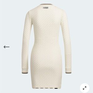 Dresses | Ivy Park Open Mesh Long Sleeve Mini Dress Off White | Poshmark